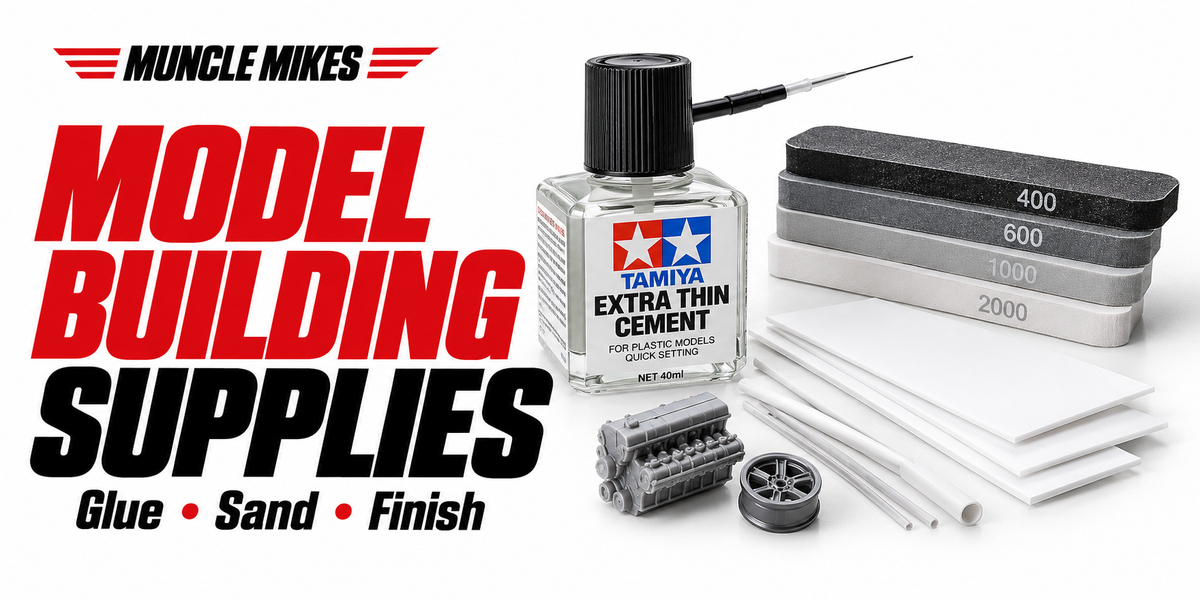 Model Building Supplies: Glue, Styrene & Tools | Muncle Mikes