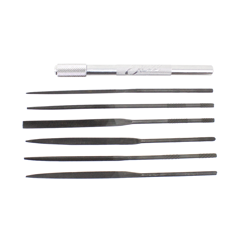 Excel Blades 6-Piece Assorted Sharpening File Set with Handle #55668 ...